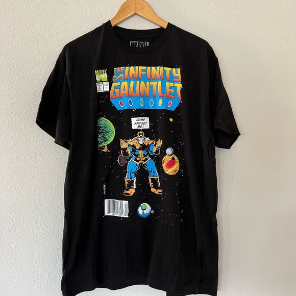 Marvel | Shirts | Nwot Marvel Thanos Infinity Gauntlet Comic Book ...